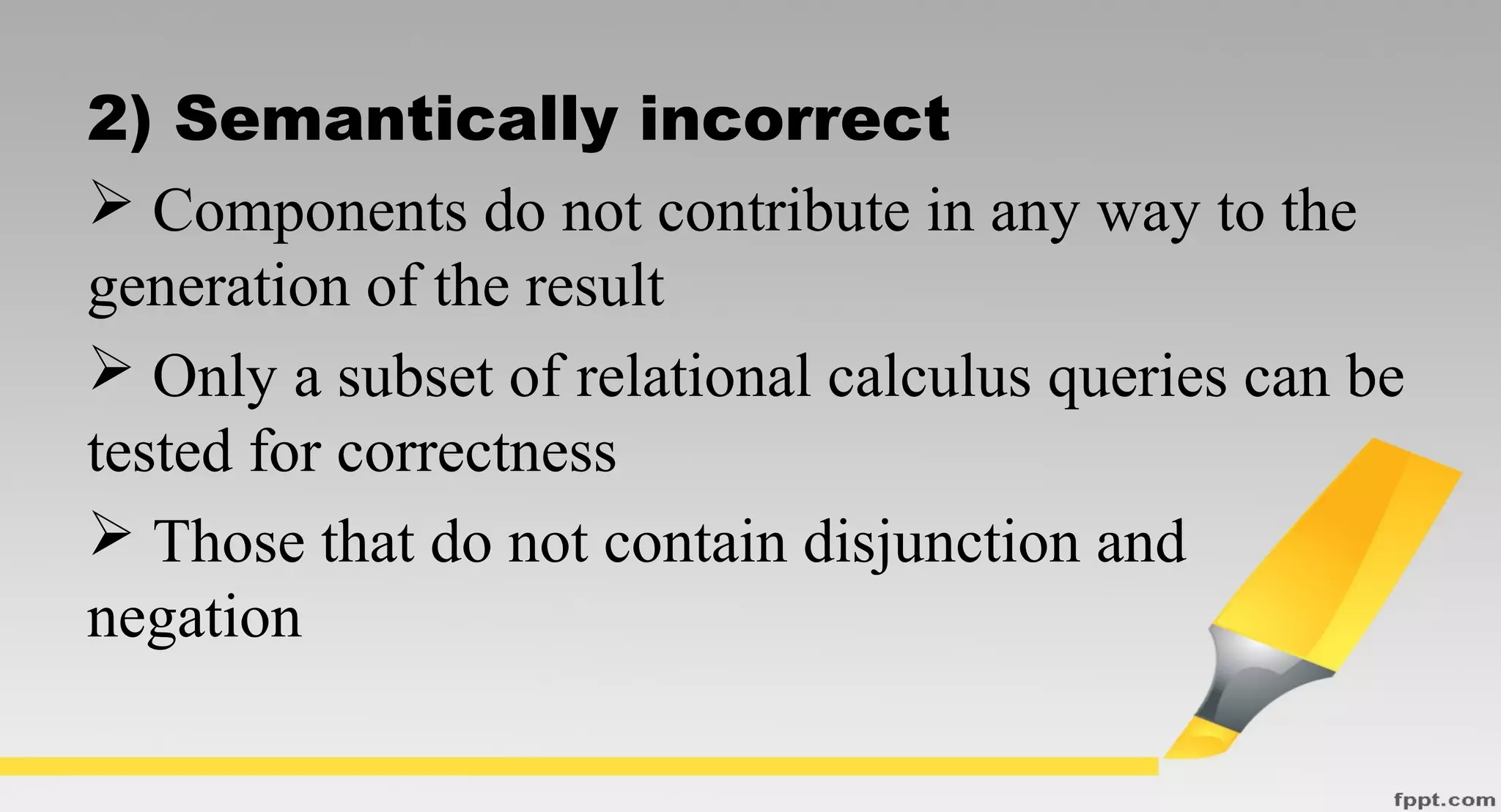 Query Decomposition And Data Localization Ppt Databases Computer 0273