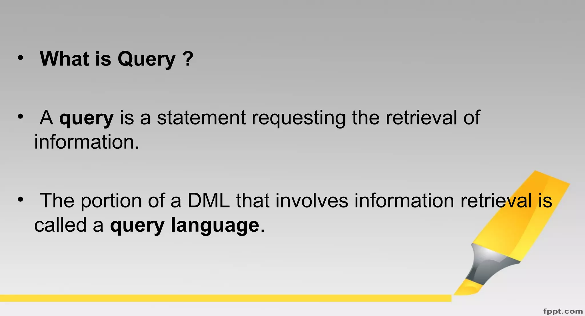 Query Decomposition And Data Localization Ppt Databases Computer