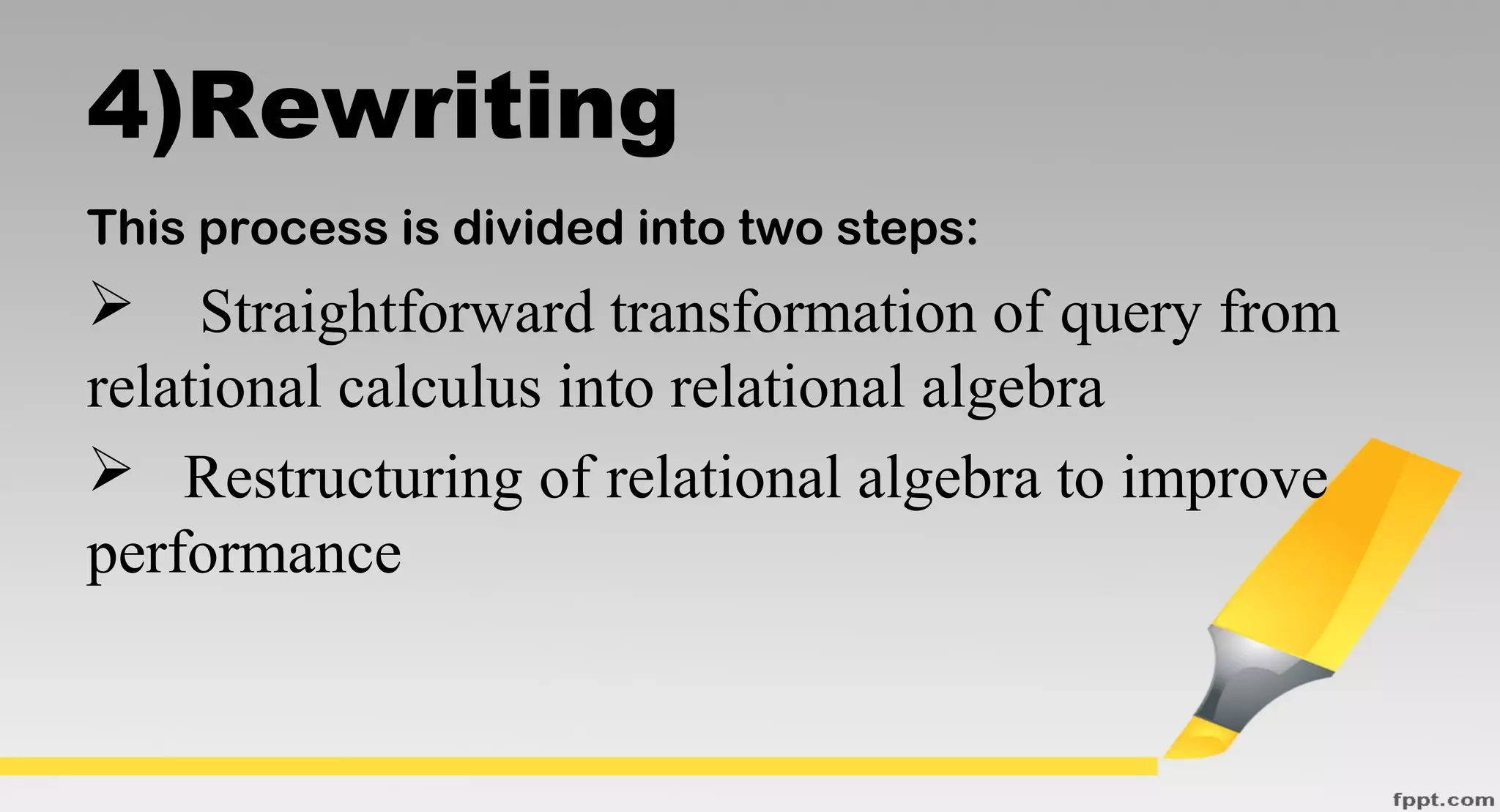 Query Decomposition and data localization | PPT
