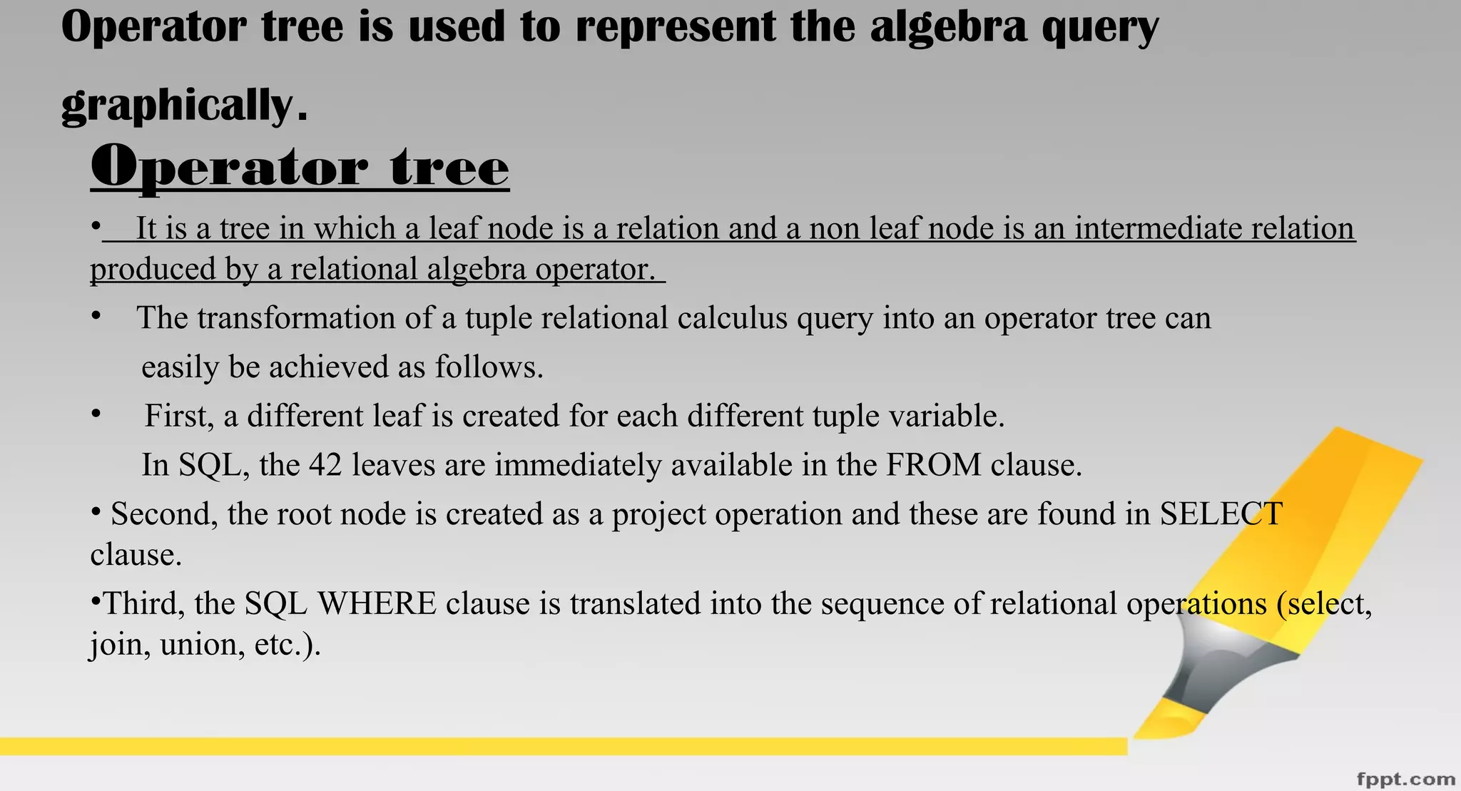 Query Decomposition and data localization | PPT Query Decomposition and data localization | PPT