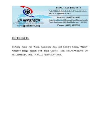 Query adaptive image search with hash codes | DOCX | Search | Internet