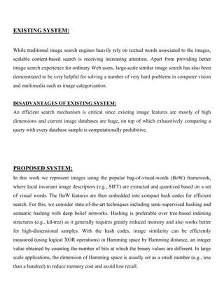 JAVA 2013 IEEE IMAGEPROCESSING PROJECT Query adaptive image search with ...