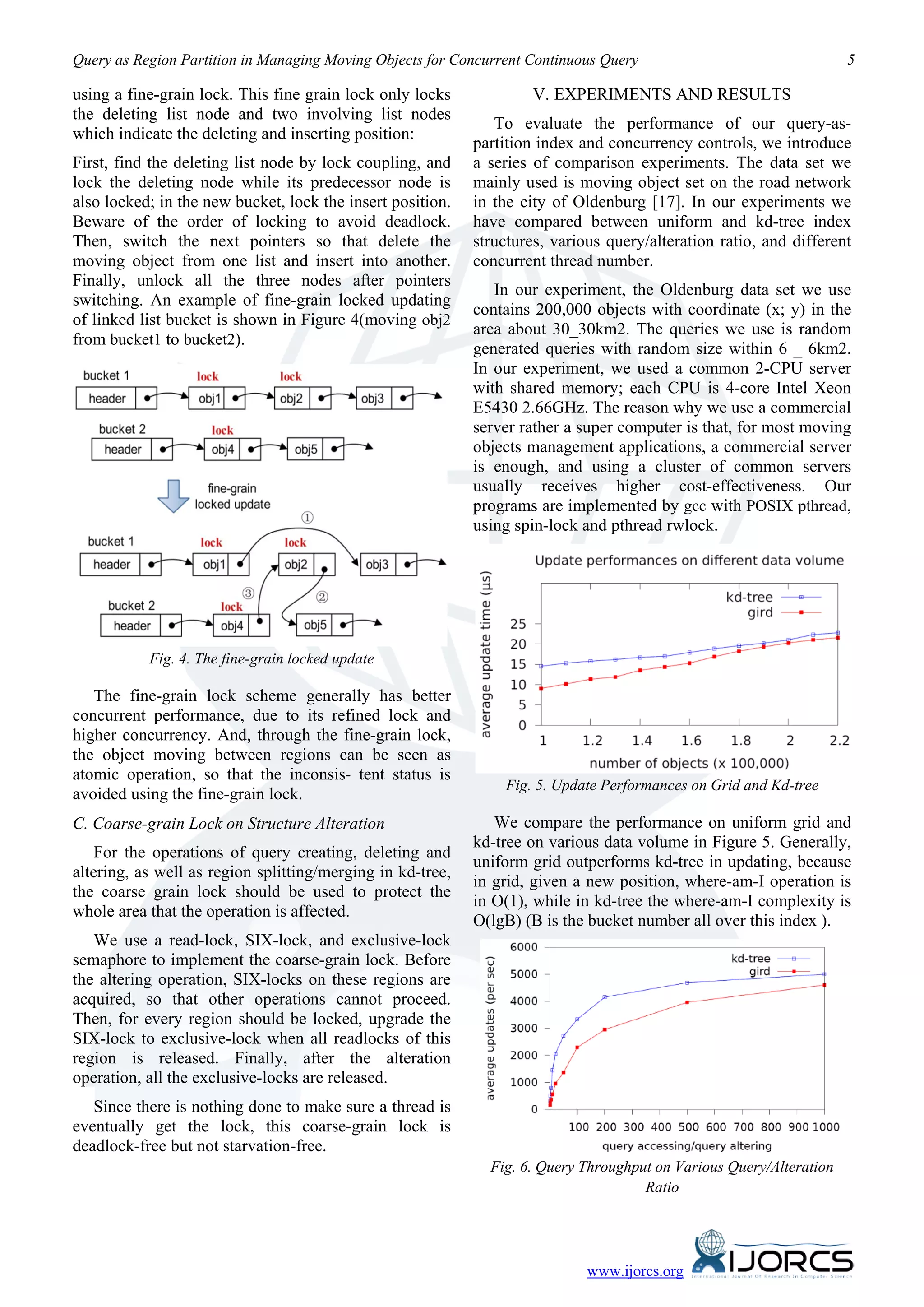 QUERY AS REGION PARTITION IN MANAGING MOVING OBJECTS FOR CONCURRENT CONTINUOUS QUERY | PDF