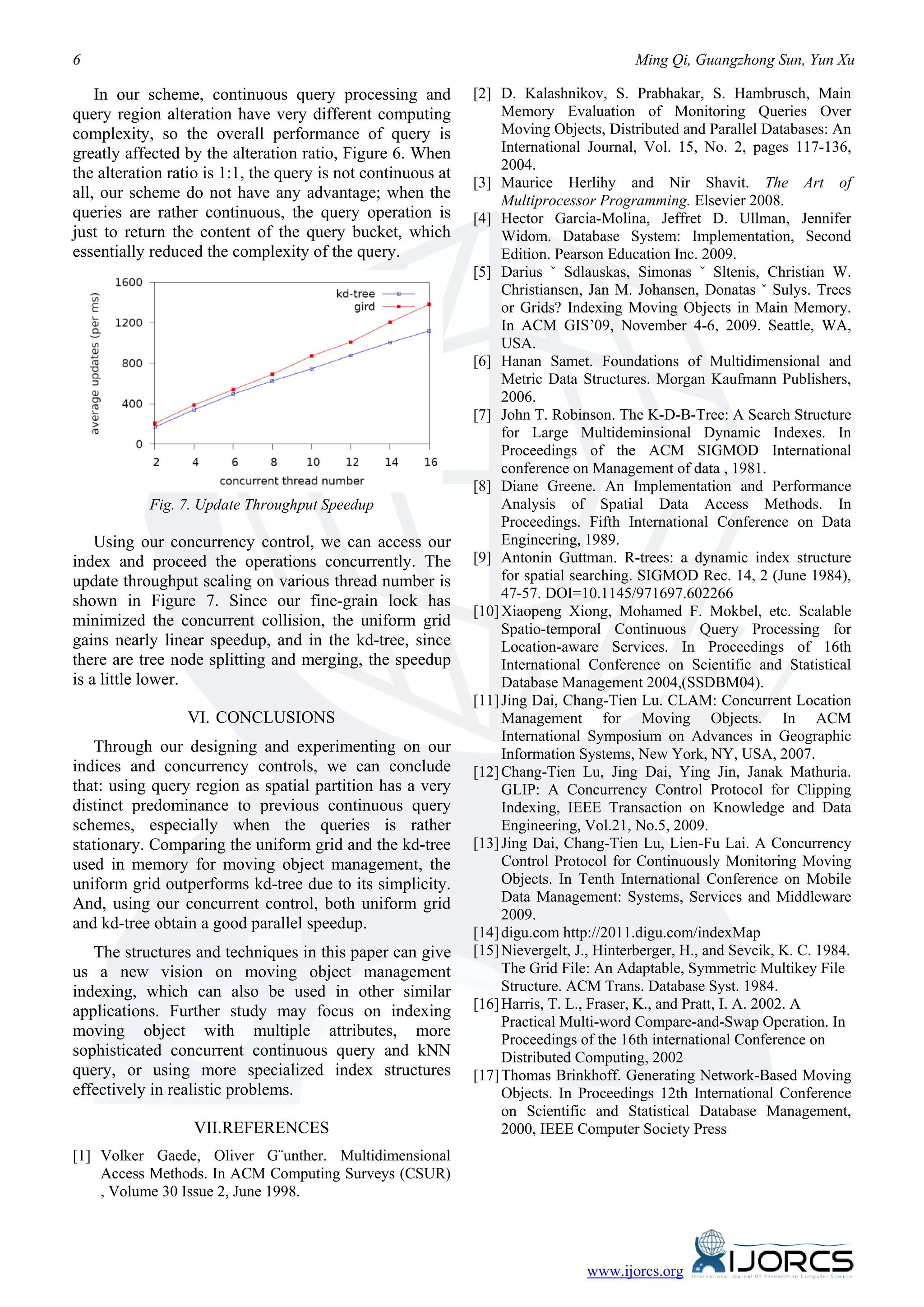 QUERY AS REGION PARTITION IN MANAGING MOVING OBJECTS FOR CONCURRENT CONTINUOUS QUERY | PDF