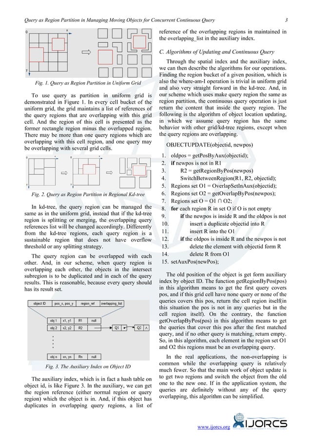 QUERY AS REGION PARTITION IN MANAGING MOVING OBJECTS FOR CONCURRENT CONTINUOUS QUERY | PDF