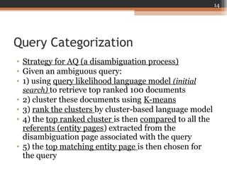 Query Dependent Pseudo-Relevance Feedback based on Wikipedia | PPT