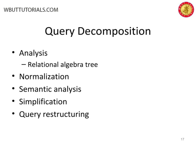 Query processing-and-optimization | PPT