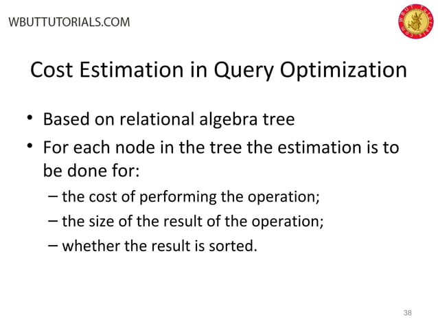 Query processing-and-optimization | PPT