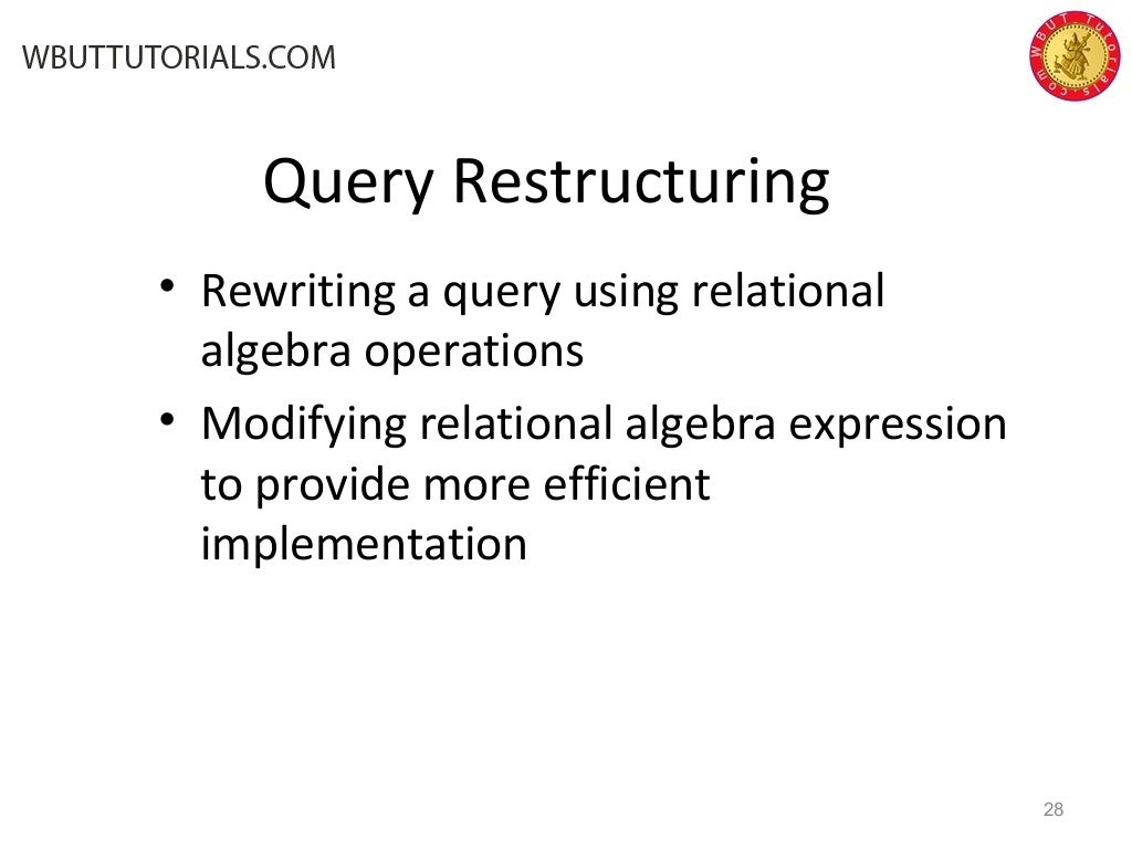 Query processing-and-optimization