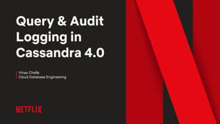 Query and audit logging in cassandra | PPT