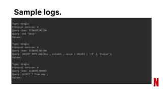 Query and audit logging in cassandra | PPT