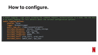 Query and audit logging in cassandra | PPT