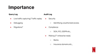 Query and audit logging in cassandra | PPT