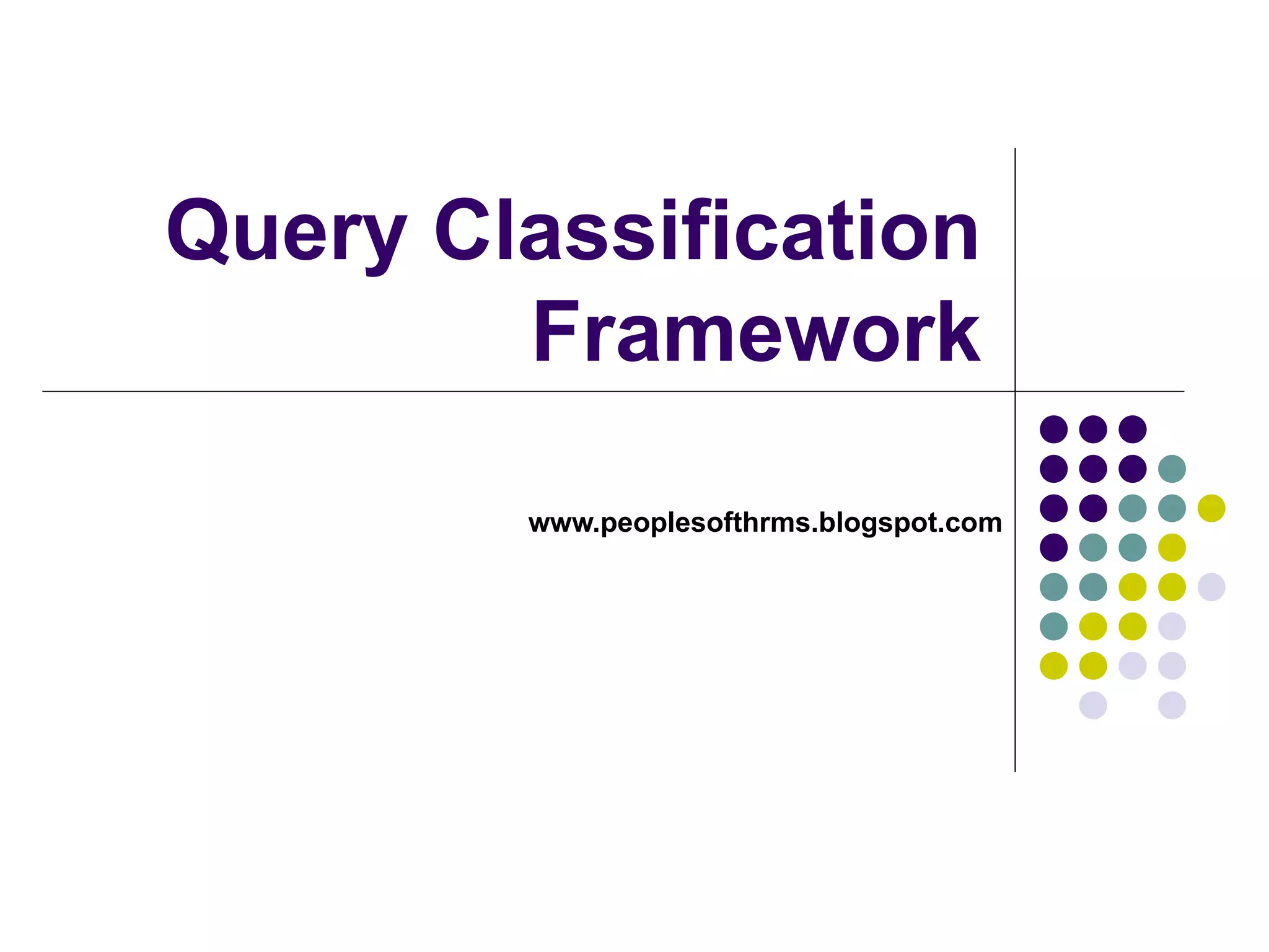 Query Classification Tool | PPT