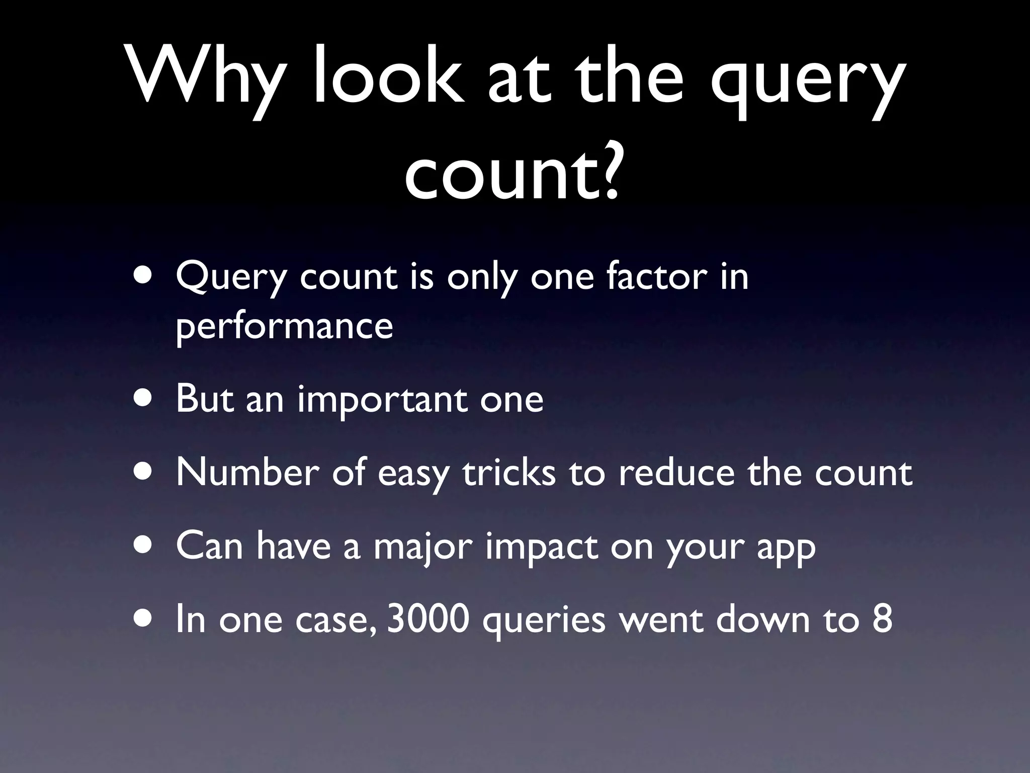 Reducing The Query Count In Django Applications Ppt Free Download