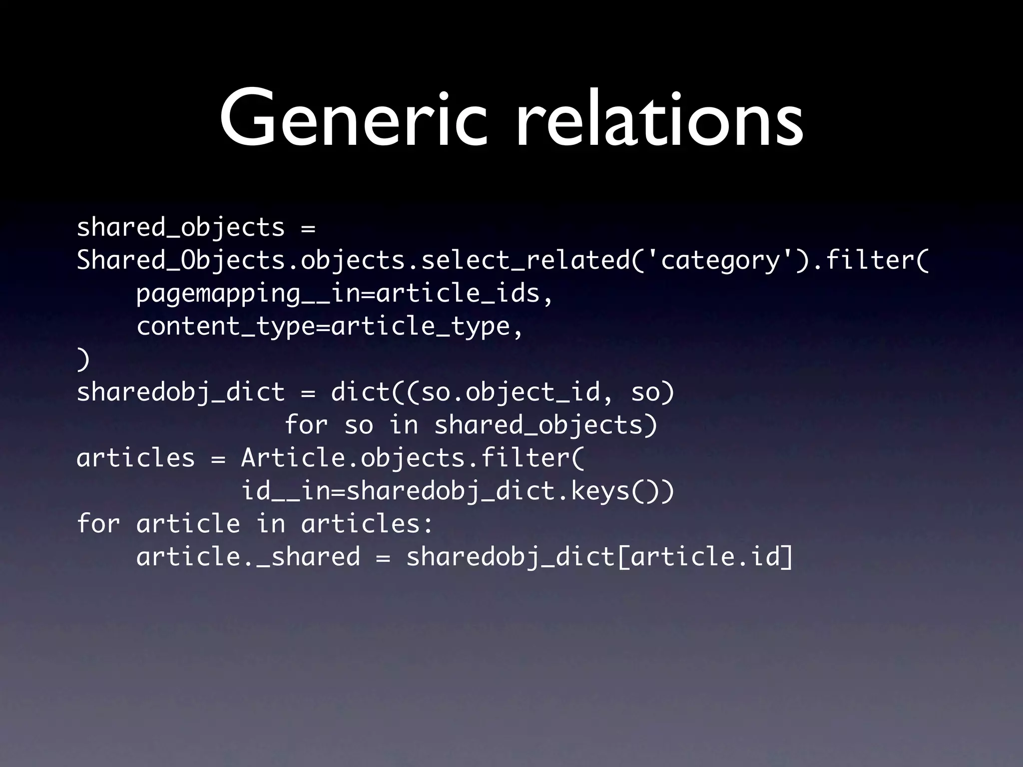 Reducing The Query Count In Django Applications Ppt