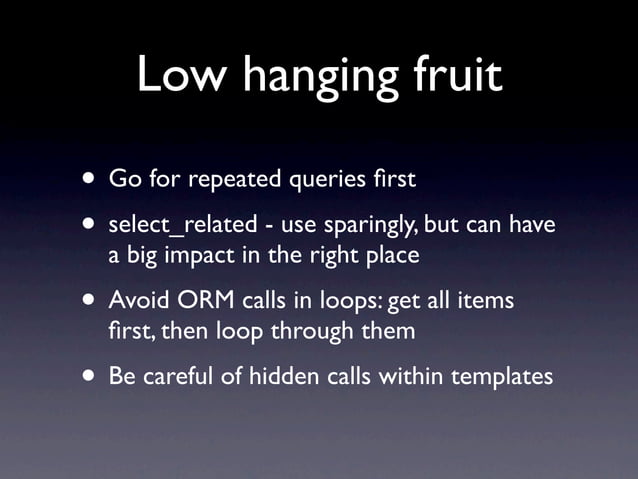 Reducing The Query Count In Django Applications Ppt 