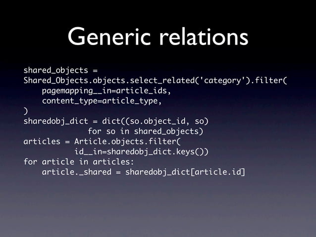 Reducing The Query Count In Django Applications Ppt 