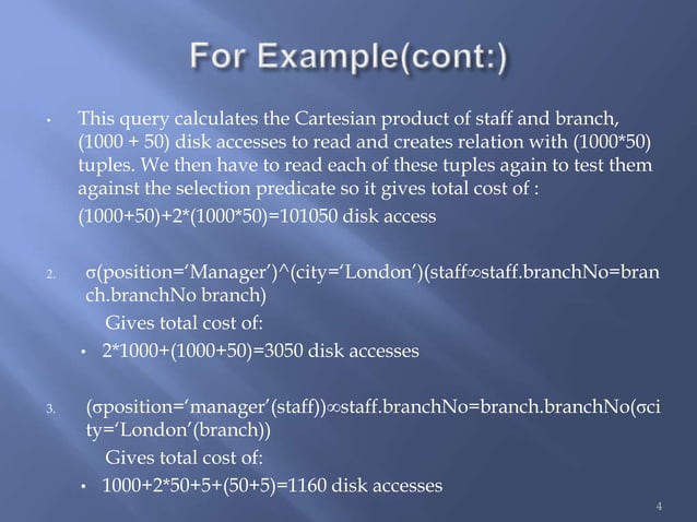 Query decomposition in data base | PPTX