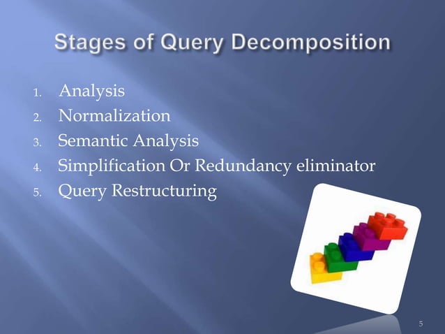 Query decomposition in data base | PPTX