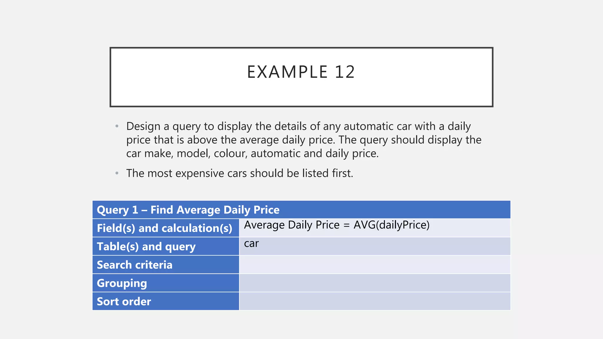 Database Query Design | PPT