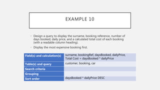 Database Query Design | PPT