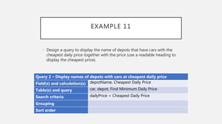 Database Query Design | PPT