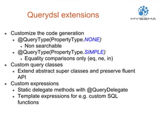 Querydsl overview 2014 | PDF