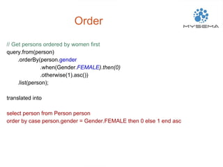 Querydsl overview 2014 | PPT