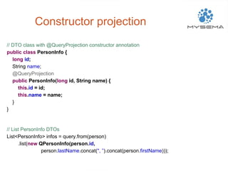 Querydsl overview 2014 | PPT