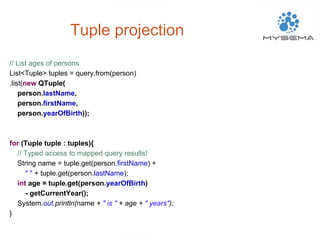 Querydsl overview 2014 | PPT