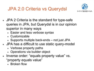 Querydsl overview 2014 | PPT