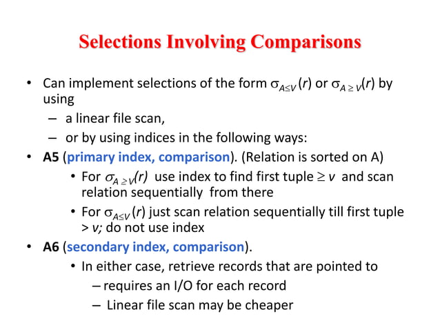 Query evaluation and optimization | PPTX