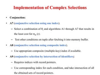 Query evaluation and optimization | PPTX