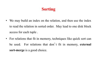 Query evaluation and optimization | PPTX
