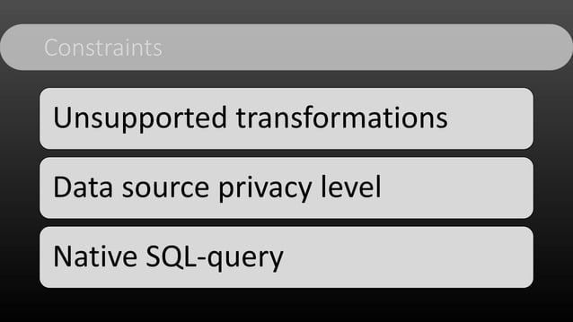 Query Folding in Power BI - Flemish Power BI User Group | PPT