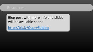 Query Folding in Power BI - Flemish Power BI User Group | PDF