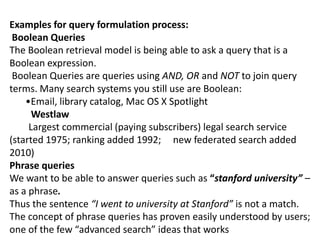 Query formulation process | PPTX