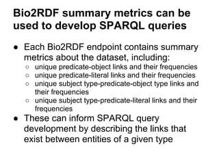 Querying Bio2RDF data | PDF | Databases | Computer Software and Applications