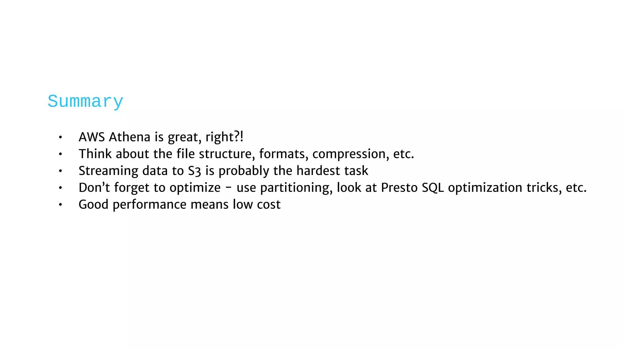 Querying Data Pipeline with AWS Athena | PDF