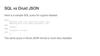 Querying Druid in SQL with Superset | PPTX