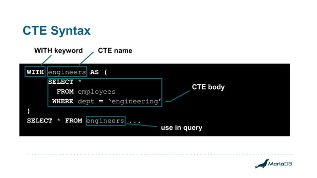 Query hierarchical data the easy way, with CTEs | PPT