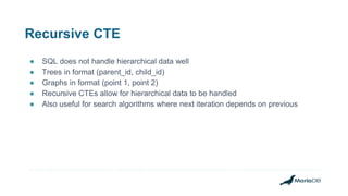 Query hierarchical data the easy way, with CTEs | PPT