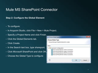 Query in share point by mule | PPTX