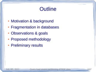 Query-Load aware partitioning of RDF data | PDF
