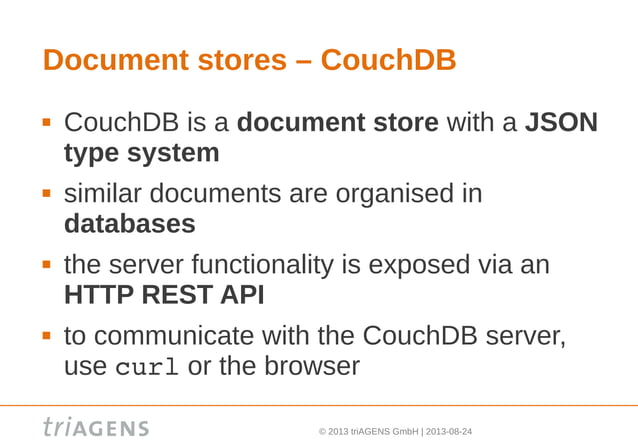 Query mechanisms for NoSQL databases | PPT