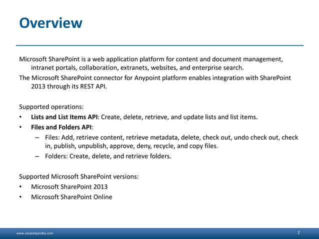 Query Operation in Microsoft SharePoint using Mule ESB | PPTX | Internet | Computing