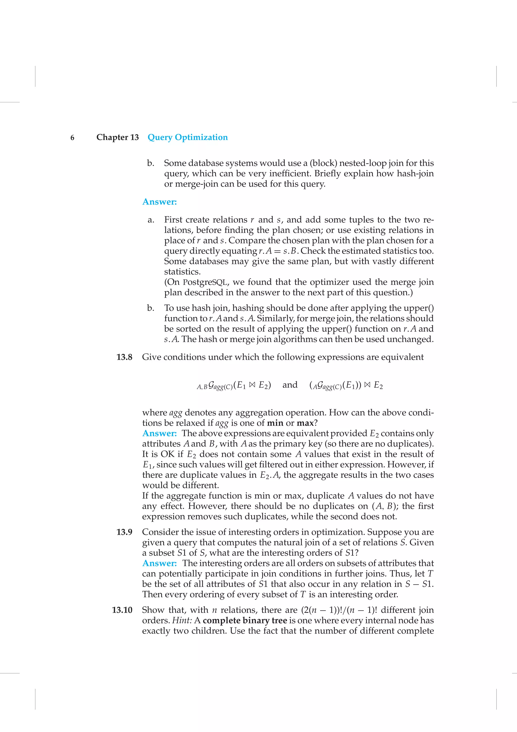Query optimization in database | PDF