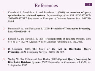 Query optimization in SQL | PDF