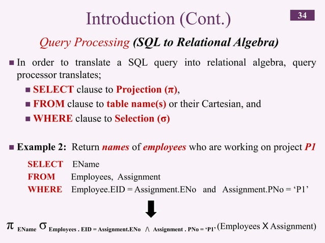 Query optimization in SQL | PDF